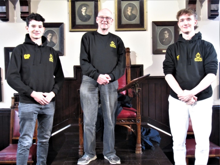 Cambridge Finals Team with coach – The Bishop's Stortford High School